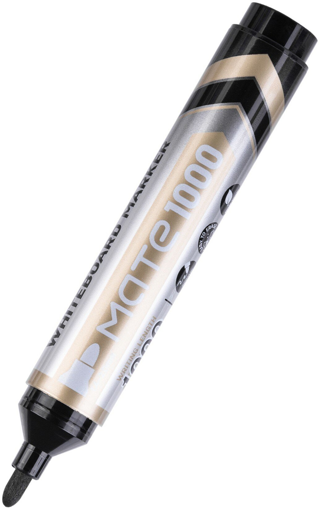 Маркер для досок "Mate", черный, круглый пишущий наконечник (EU008-BK)