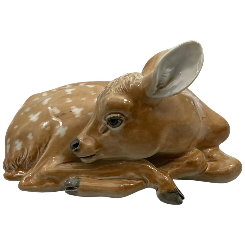 Фарфоровая статуэтка "Оленёнок" 1955-1957 гг. Автор Воробьев Б. Я, ЛФЗ, СССР