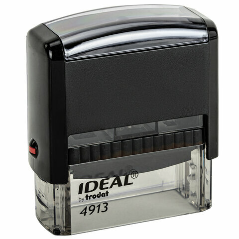 2 шт. Оснастка для штампа, размер оттиска 58х22 мм, синий, TRODAT IDEAL 4913 P2, подушка в комплекте, 125423