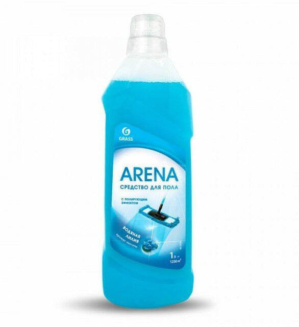 Набор из 3 штук Средство для пола с полирующим эффектом Grass Arena Водяная лилия 1000мл