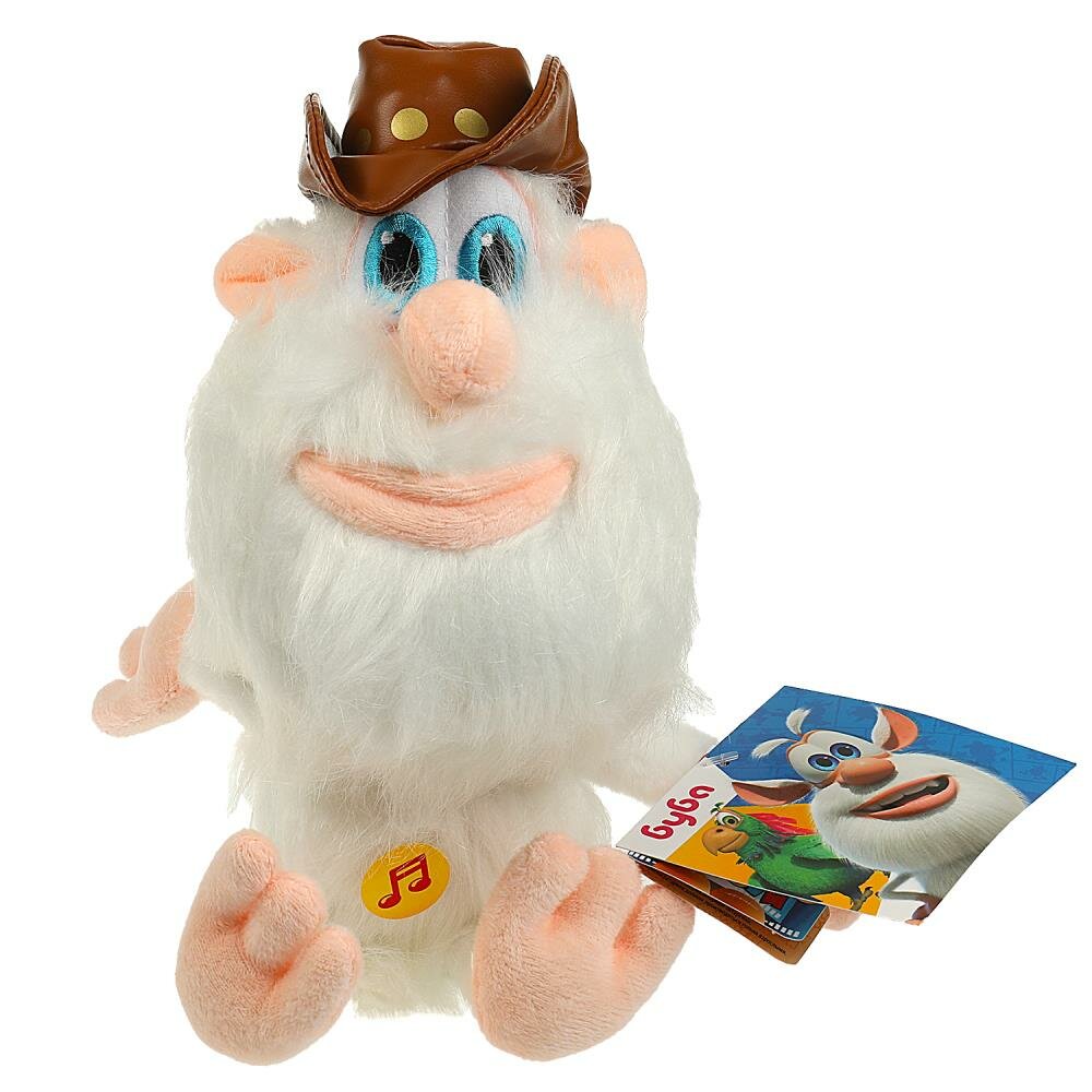 Игрушка мягкая Буба 20 см. - Ковбой, музыкальная мульти-пульти M9843-20J