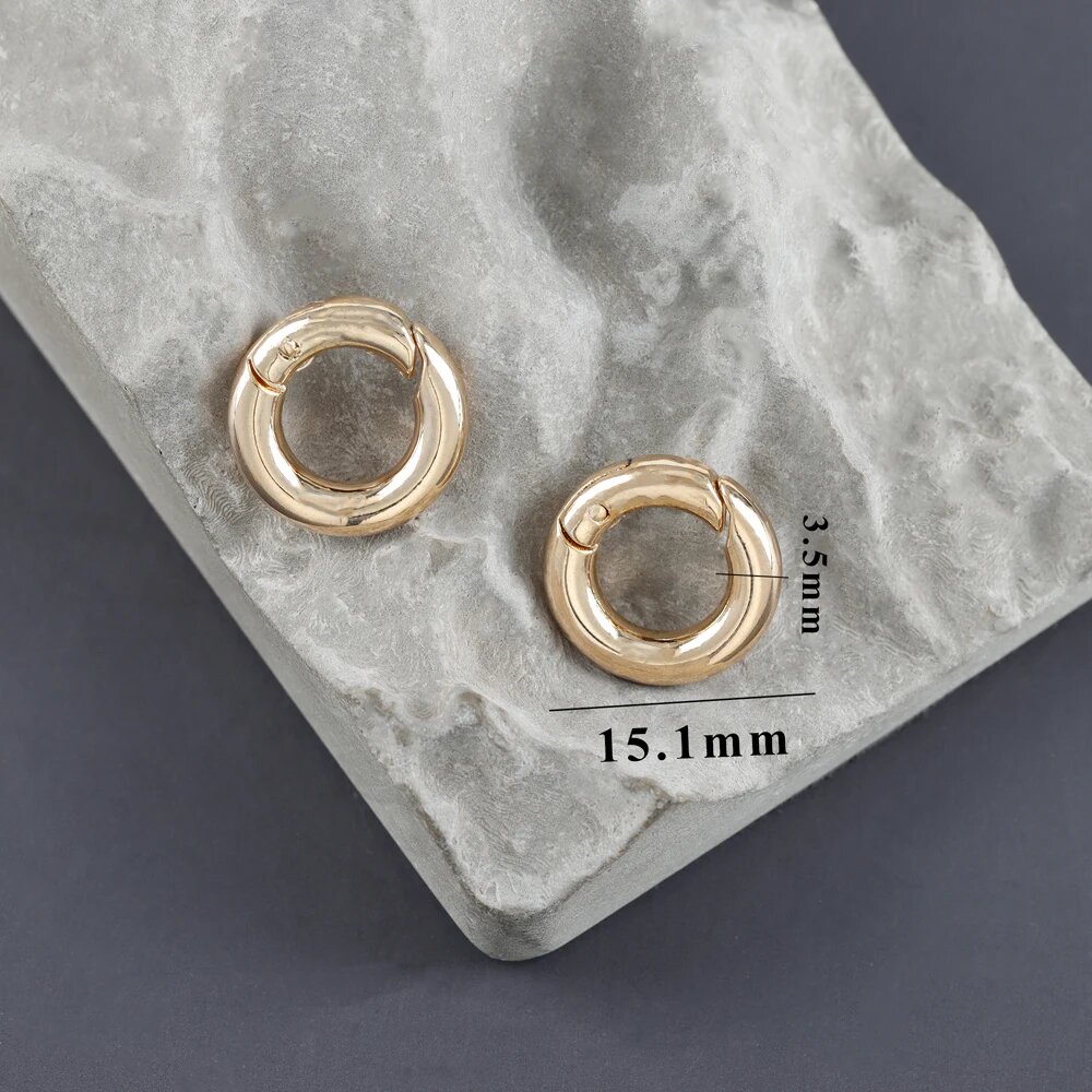 Серьги-кольца GUFEATHER M753, Цвет: M75306