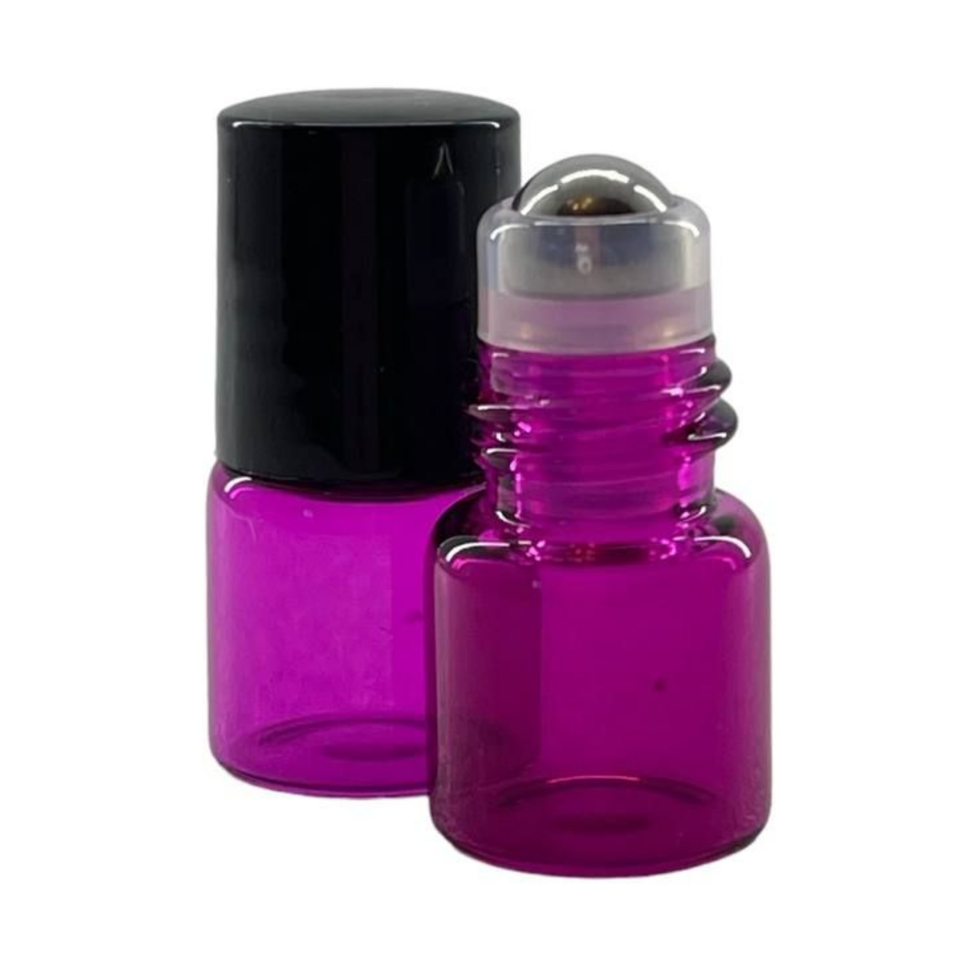 Набор роллеров для эфирных масел, флакон 1 мл, 15 штук, малиновое стекло