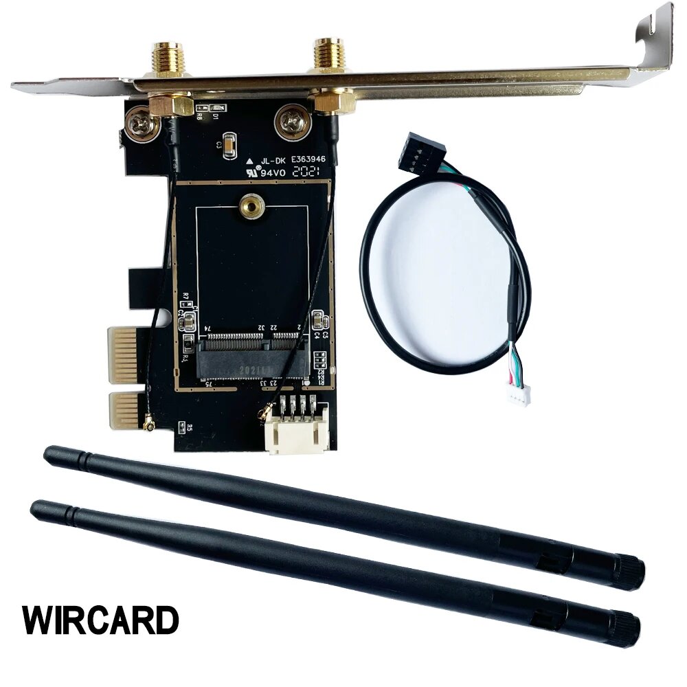 PCIE Wi-Fi адаптер для беспроводной сетевой карты M2 NGFF стандартная Wi-Fi антенна для рабочего стола 8265NGW AX200 9260 7265