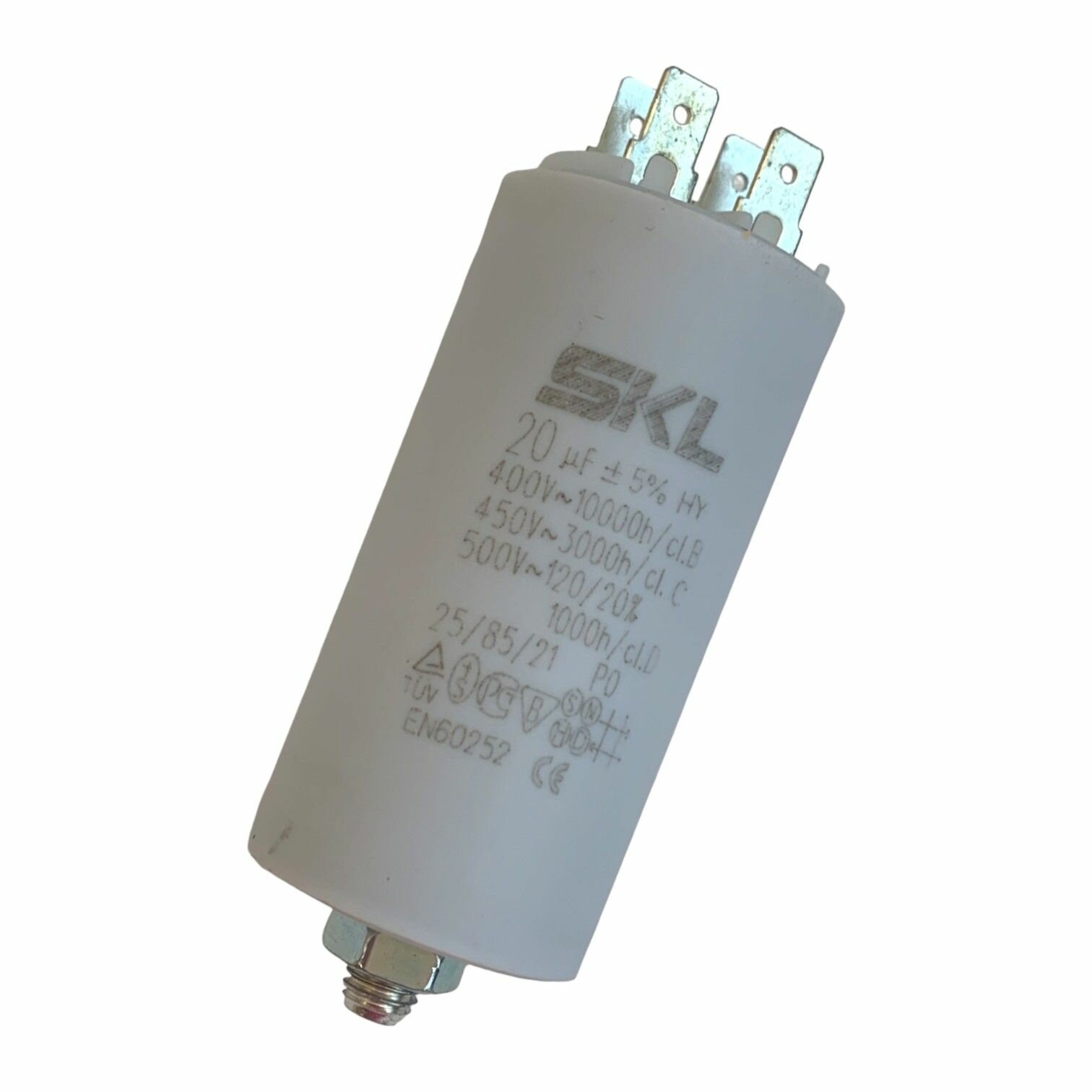 Универсальный пусковой конденсатор 20 мкф 450V