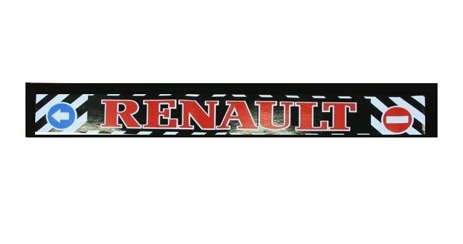 Брызговики на длинномер. (240 Х 35 см) Красная надпись "RENAULT" (6577)