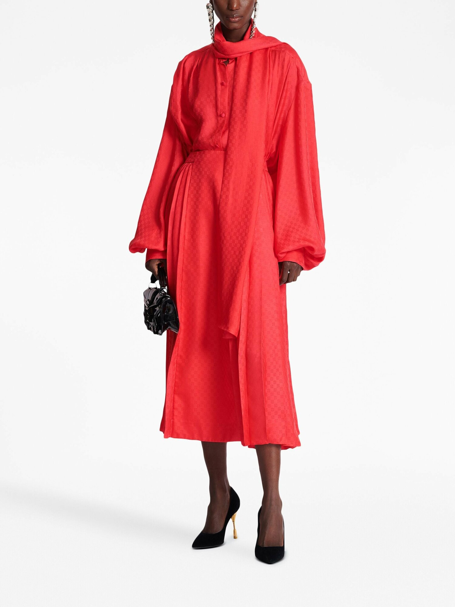 Юбка BALMAIN Mini Monogram, размер 34, pink — фото 1