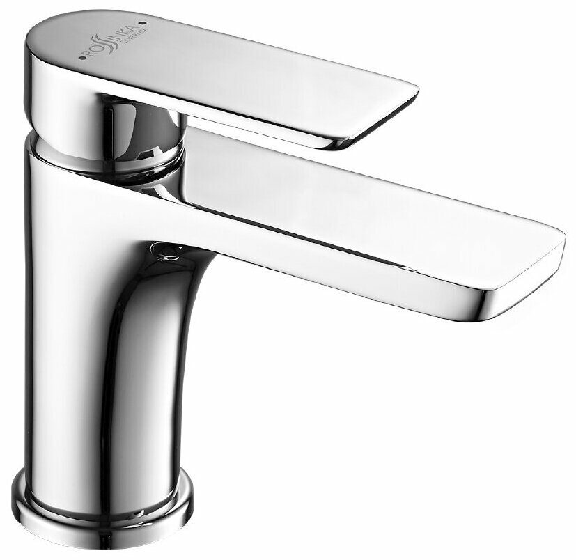 Смеситель Rossinka RS50-12 для раковины монолитный излив, латунь, хром