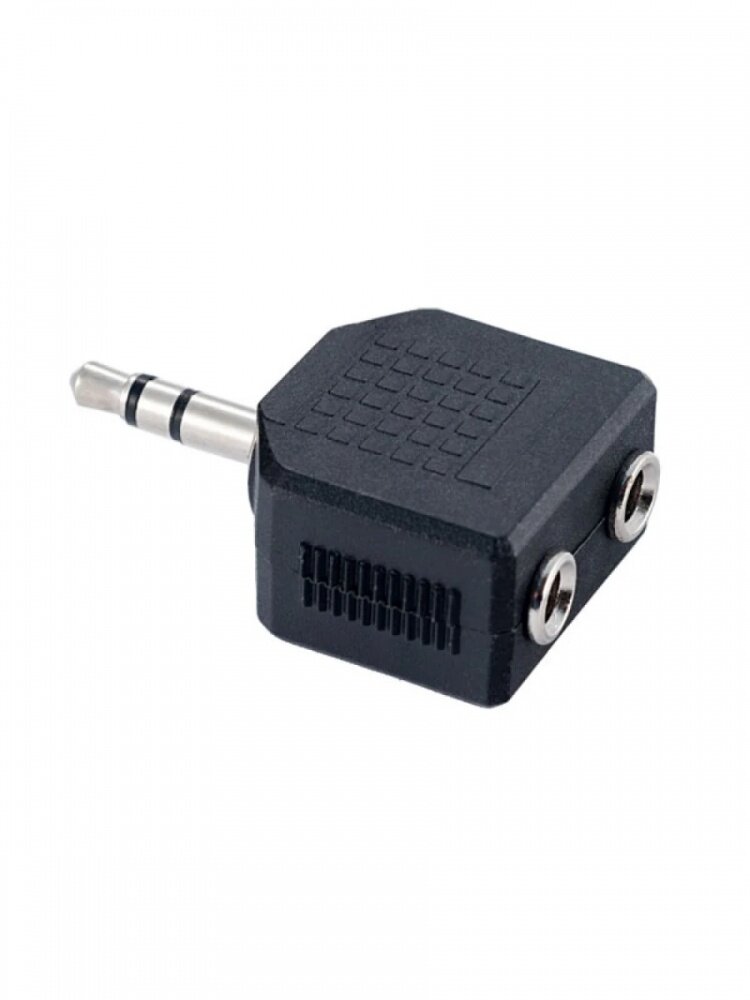 Переходник Jack 3.5 mm вилка - 2хJack 3.5 mm розетка, стерео-аудио