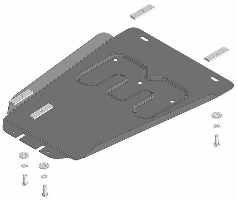 Защита КПП. 2 мм, Сталь. для Jac T8 2019-н. в, Jac T8Pro 2019-н. в. MOTODOR.78313