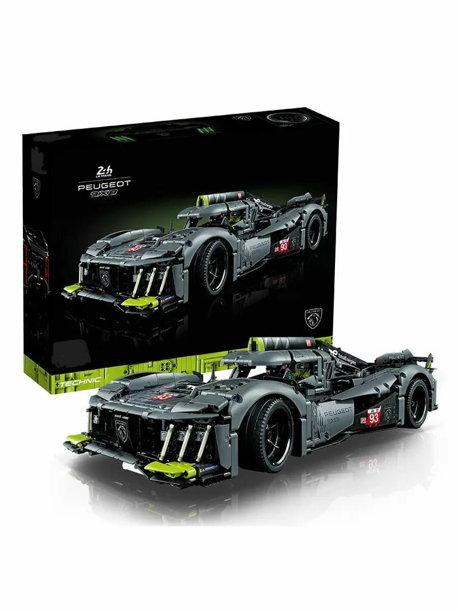 Конструктор Technic PEUGEOT 9X8 24H Le Mans Hybrid Hypercar 1775 деталей