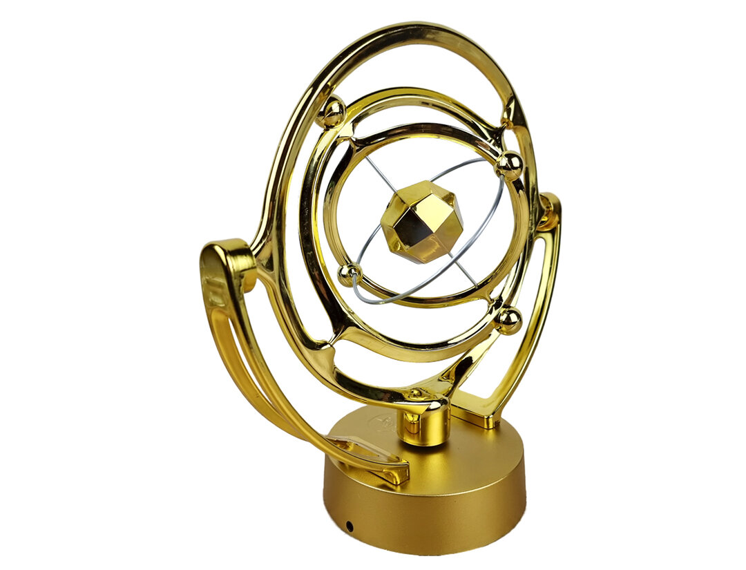 Маятник - вечный двигатель Космос Gold Romb (24х24х10 см) пластик, работает от USB