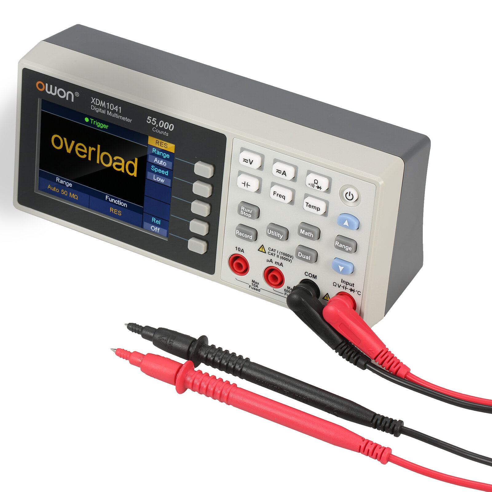 Цифровой мультиметр Owon 55,000 значений с высокой точностью и 3.5-дюймовым TFT LCD экраном, универсальный для измерений AC/DC, сопротивления, температуры и других функций
