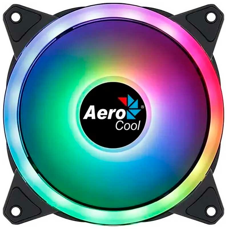 Вентилятор для корпуса Aerocool Duo 12 ARGB 120х120x25 черный (DUO 12 ARGB)