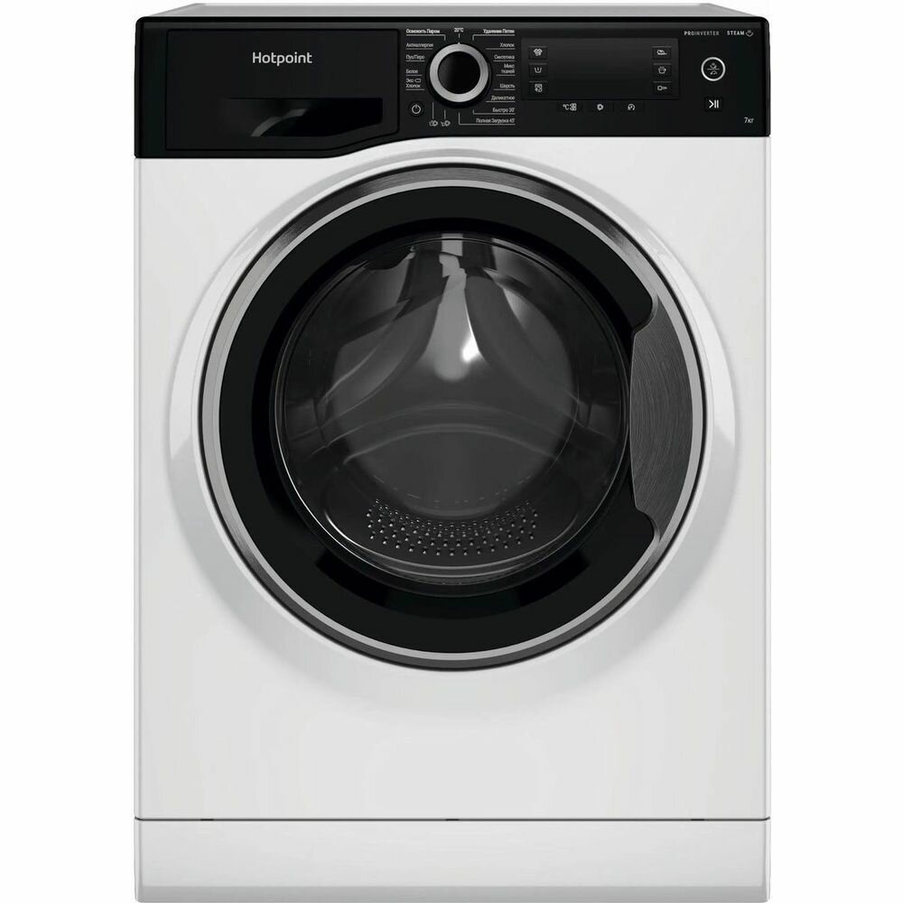 Стиральная машина Hotpoint NSD 7239 ZS VE RU, загрузка 7 кг загрузка 7 кг белая