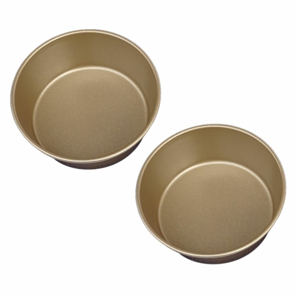 Универсальная воздушная фритюрница в количестве 2 штук, Формы для кексов и булочек из углеродистой стали, идеально подходящие для чизкейков и хлеба.