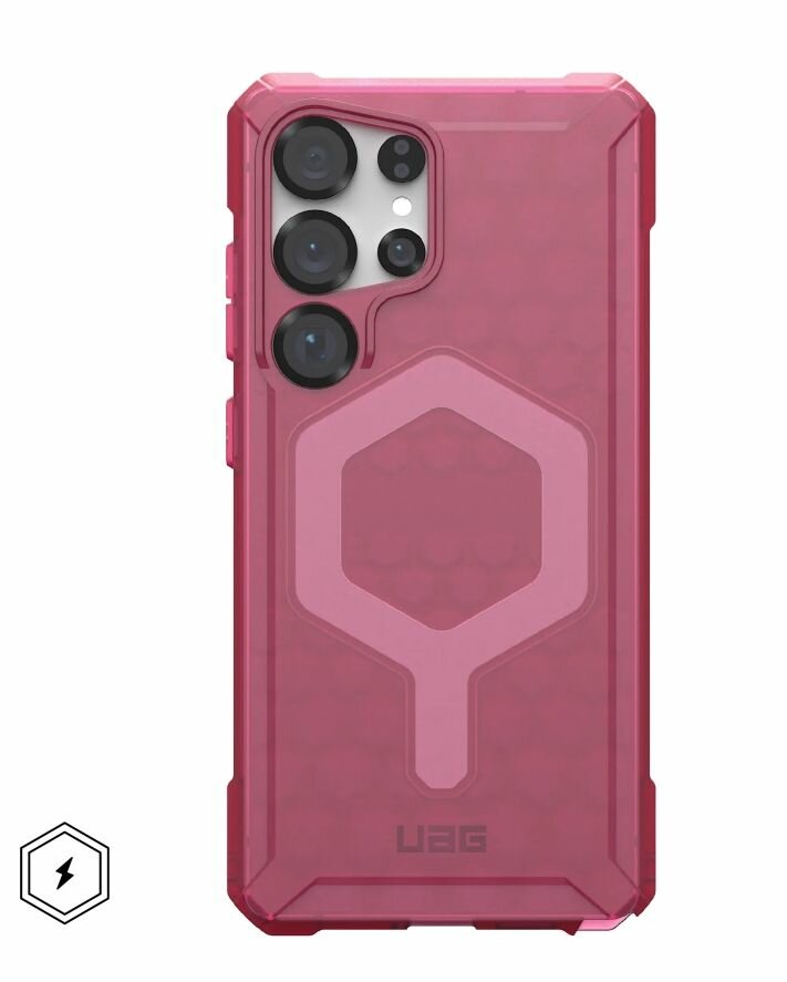 Чехол с поддержкой MAGSAFE UAG Essential Armor для Samsung Galaxy S25 Ultra, цвет красный (Berry)