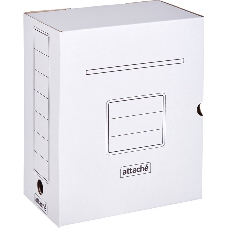 Короб архивный Attache белый, 150 мм, гофрокартон, 5 штук (809771)