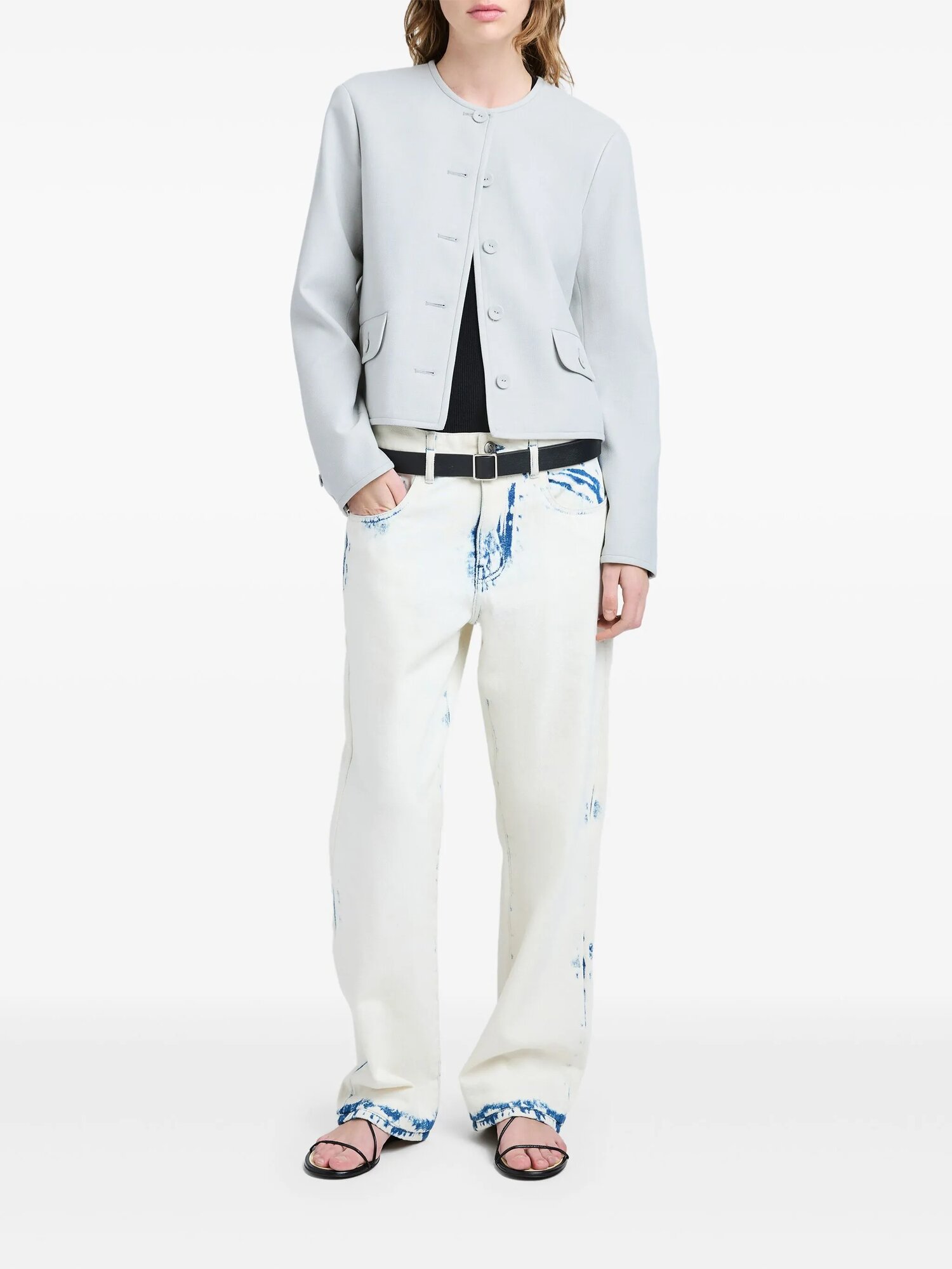 Куртка Proenza Schouler White Label Lucas, размер 0, grey — фото 1