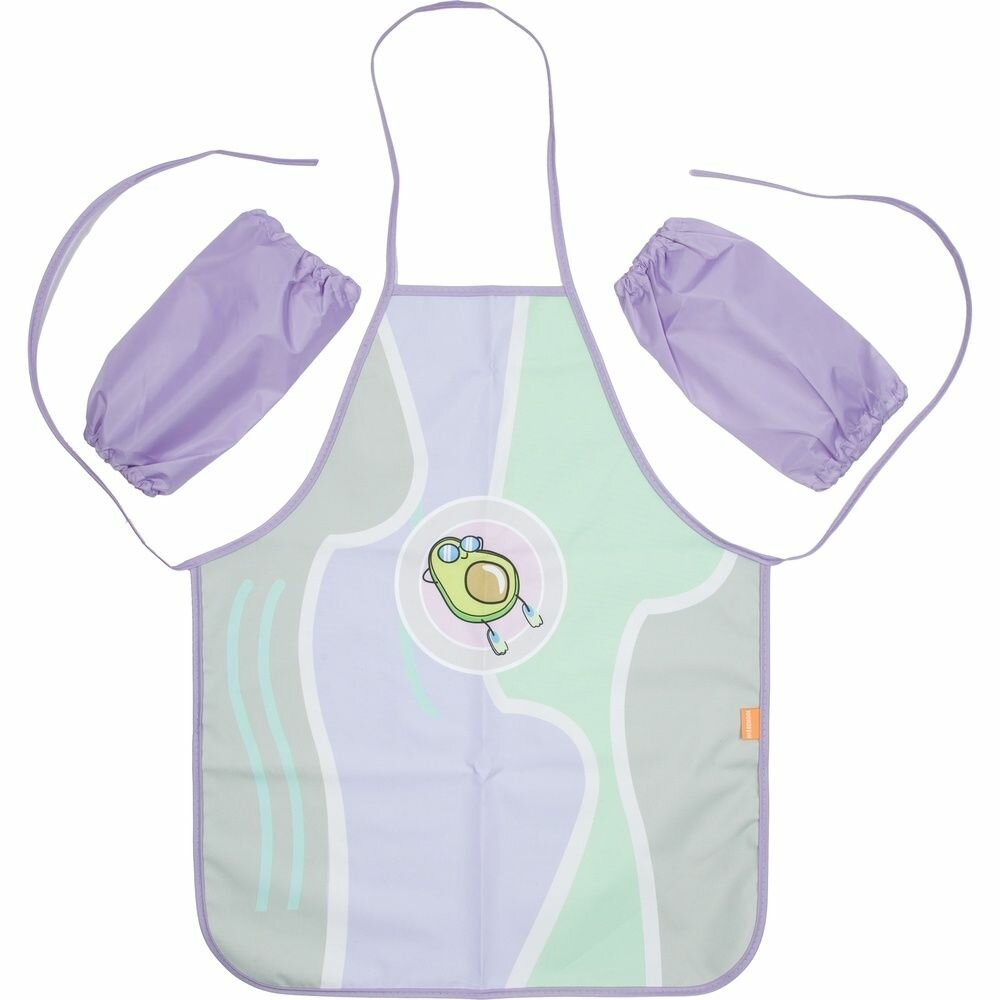 Фартук с нарукавниками №1 School "Avocado Cruise", сиреневый, 535х445 мм (ФН 41-20)