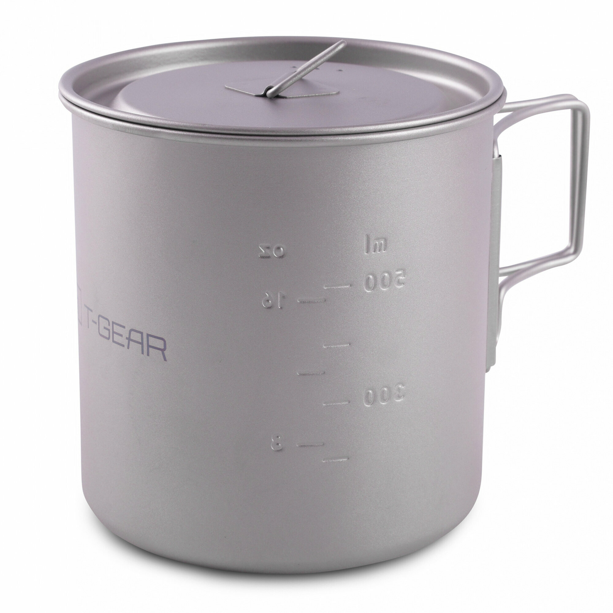 Кружкa с крышкой титановая T-Gear Titanium Mug With Lid 700 мл