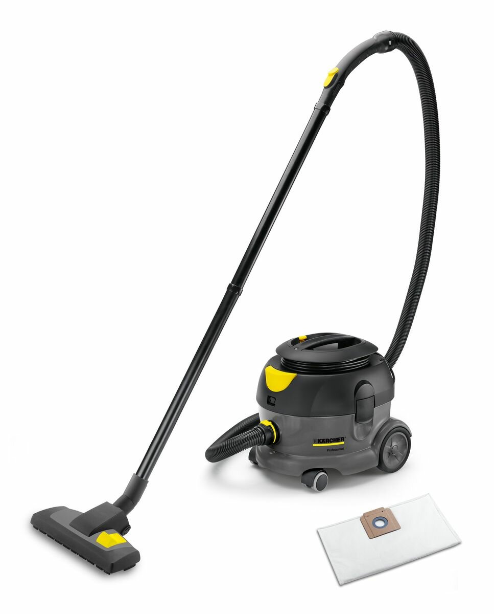 Пылесос Karcher Sochi T 12/1, сухая уборка, цвет чёрный/серый/жёлтый, 800Вт