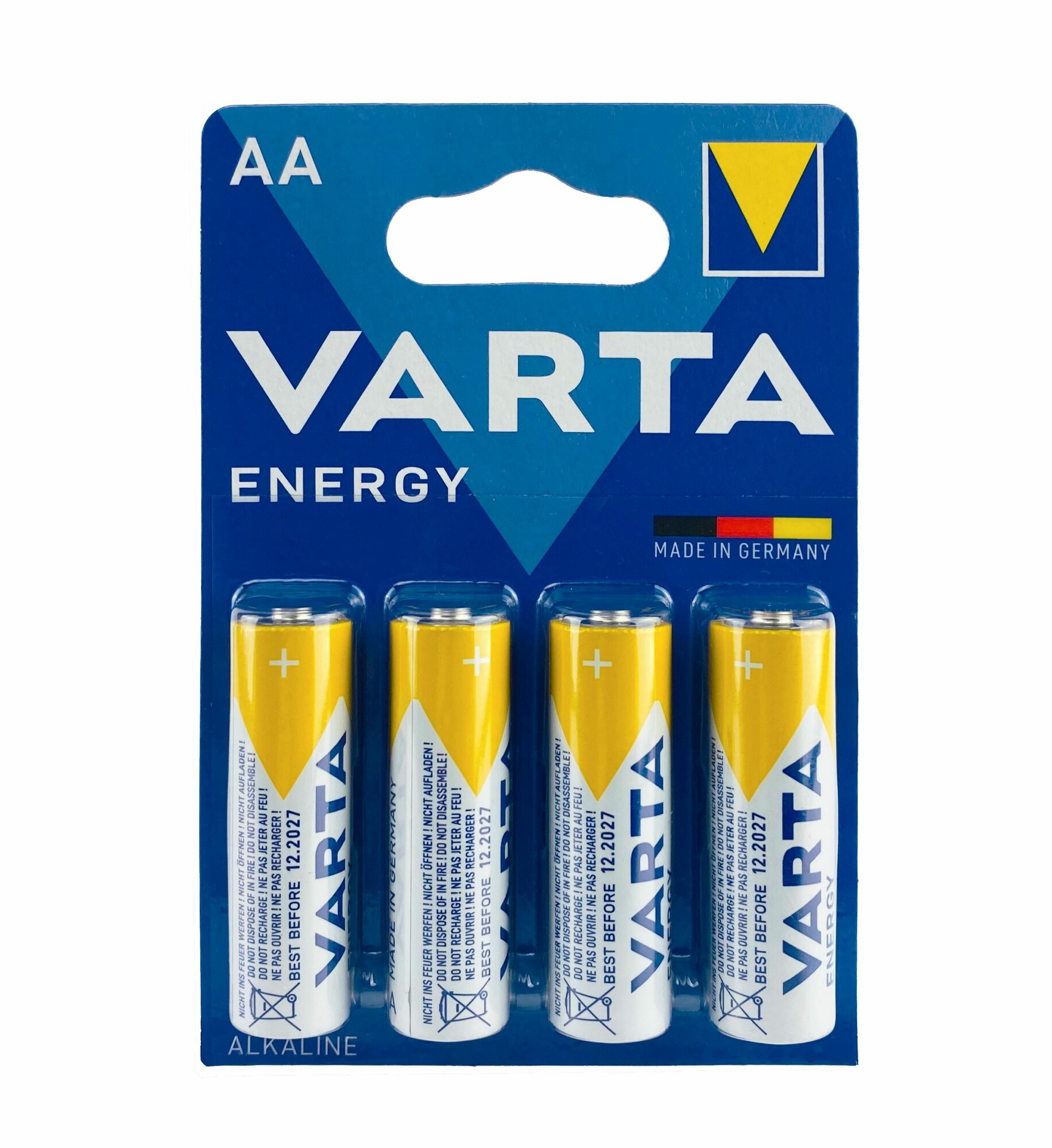 Батарейка (4шт) щелочная VARTA LR6 AA Energy 1.5В