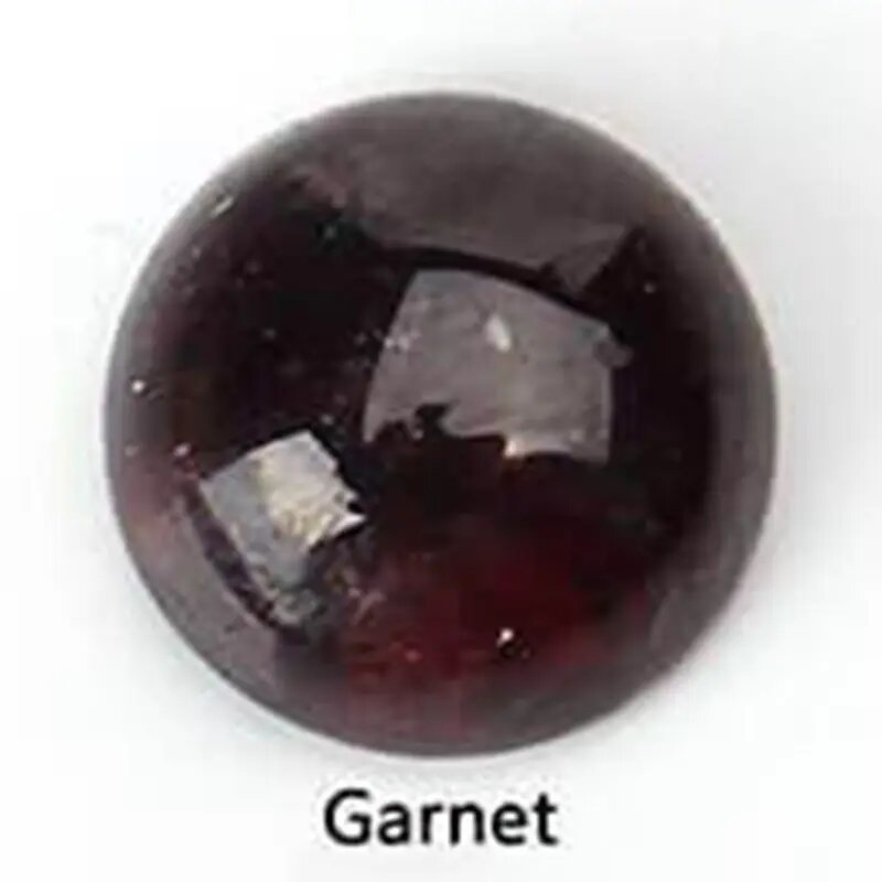 Кабошоны из натуральных камней B&F, круглые, 4-10 мм Бордовый, 5pcs6mm, Garnet