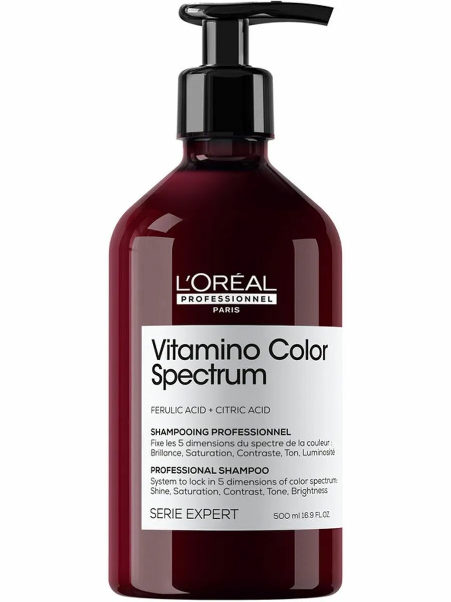 Шампунь L'Oreal "Vitamino Color Spectrum", для окрашенных волос, бессульфатный, 500 мл