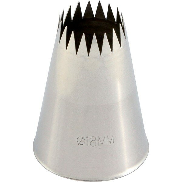 Насадка кондитерская «Открытая звезда», нержавеющая сталь, 35/18 мм (Martellato)