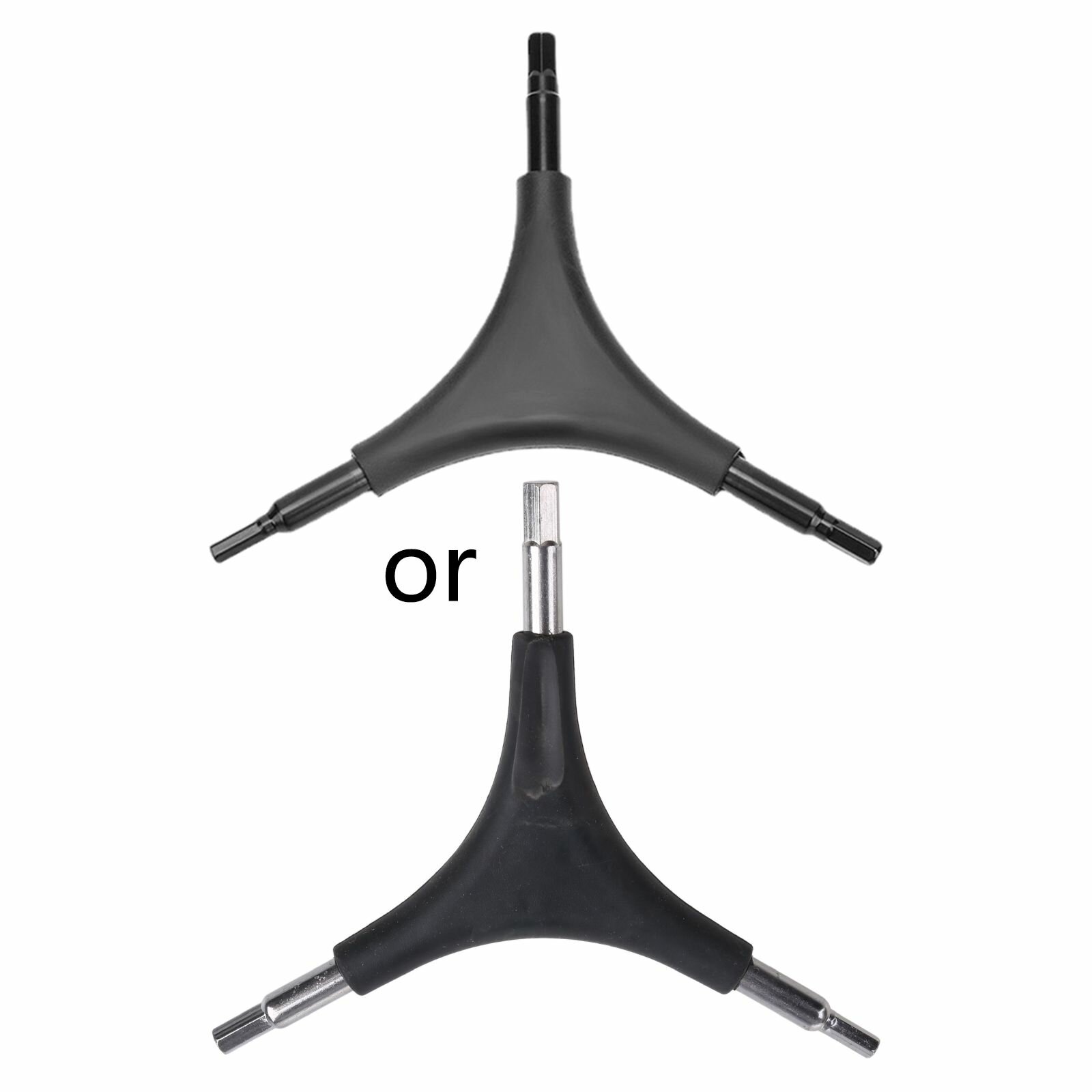 Y-образный гаечный ключ с тремя зубцами, черный