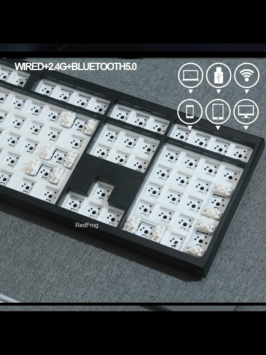 Клавиатура Zuoya GMK108 DIY KIT, черное