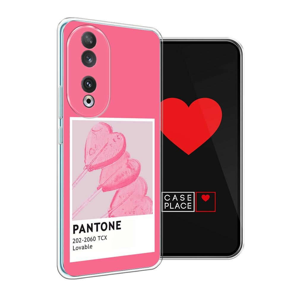 Чехол на Honor 90 / Хонор 90 с принтом "Pantone Lovable 1 - 14 февраля" — фото 1