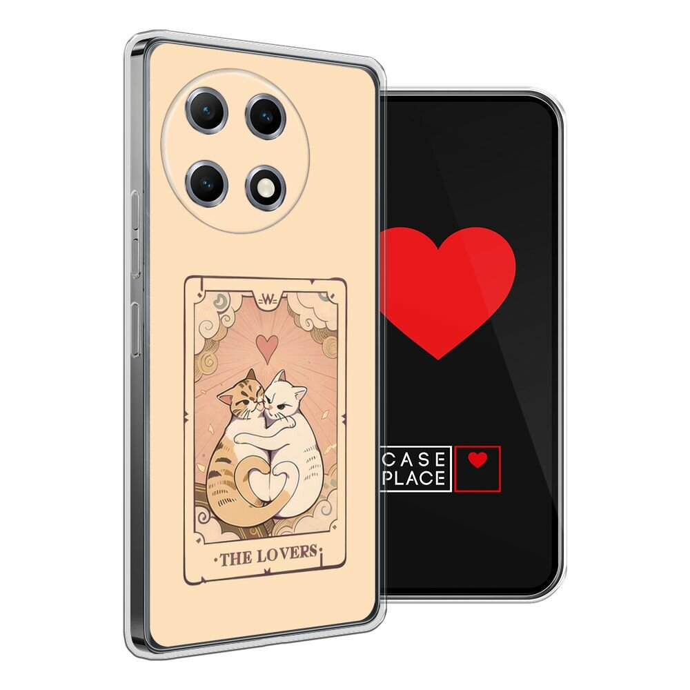 Чехол на Tecno Camon 30S / Текно Камон 30S с принтом "The lovers cats 1 - 14 февраля" — фото 1