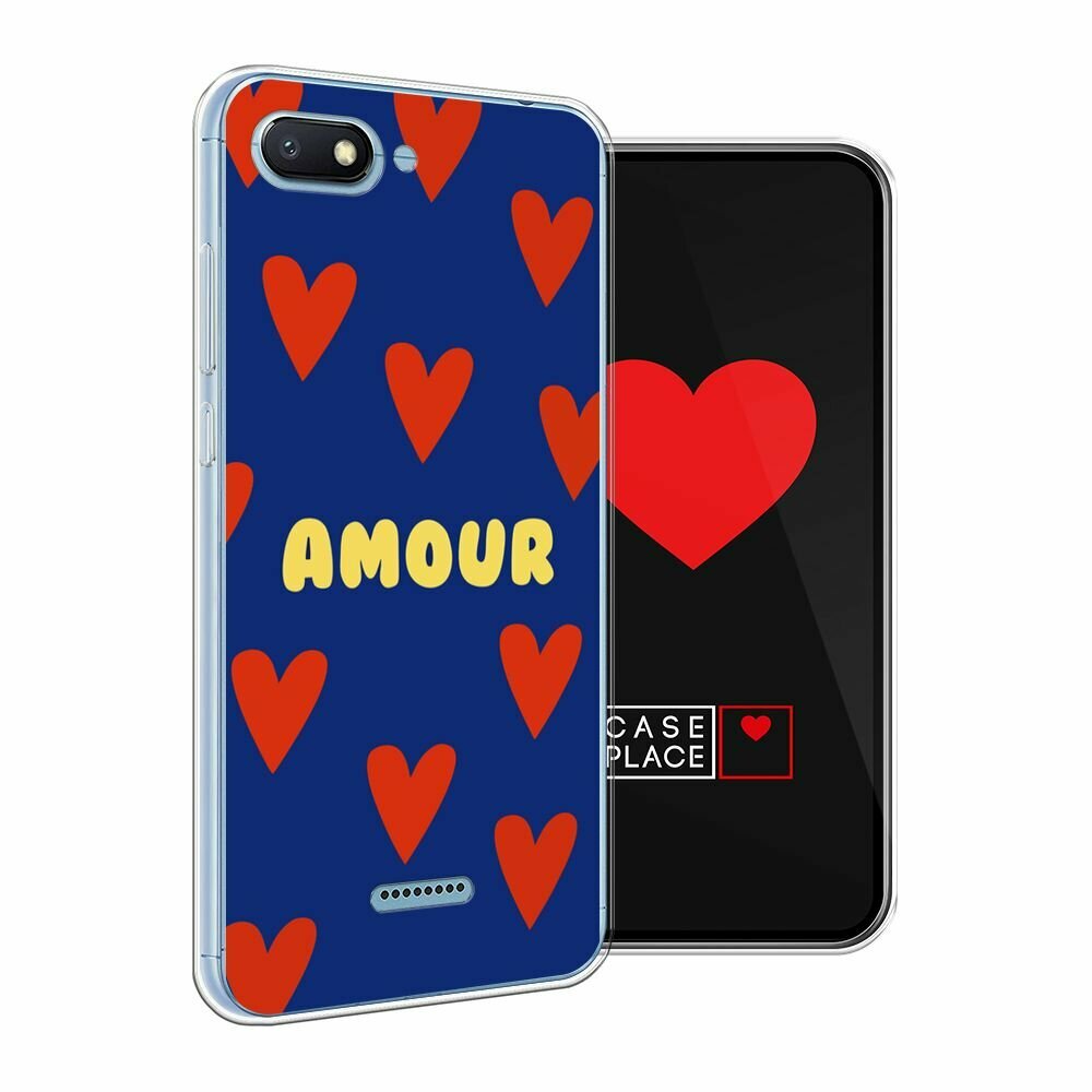 Чехол на Xiaomi Redmi 6A / Сяоми Редми 6А с принтом "Amour art - 14 февраля" — фото 1