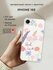 Чехол на Apple iPhone 16e/17e / Айфон 16е/17e с принтом "Lucky flowers", прозрач...