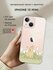 Чехол на Apple iPhone 13 mini / Айфон 13 мини с принтом "Кролик в поле", прозрач...