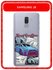 Чехол на Samsung Galaxy J8 / Самсунг Галакси Джей 8 с принтом "JDM коллаж", проз...