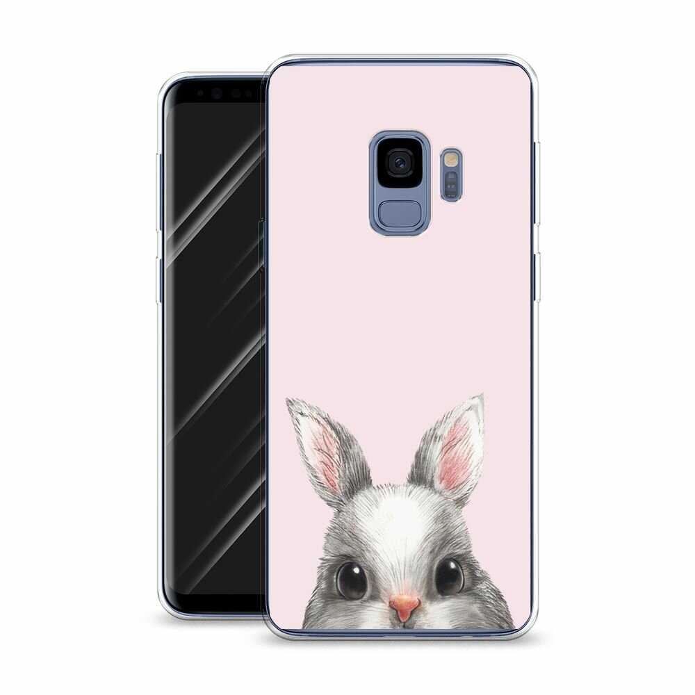 Чехол на Samsung Galaxy S9 / Самсунг Галакси С9 с принтом "Карандашный кролик 1 - 8 марта" — фото 1