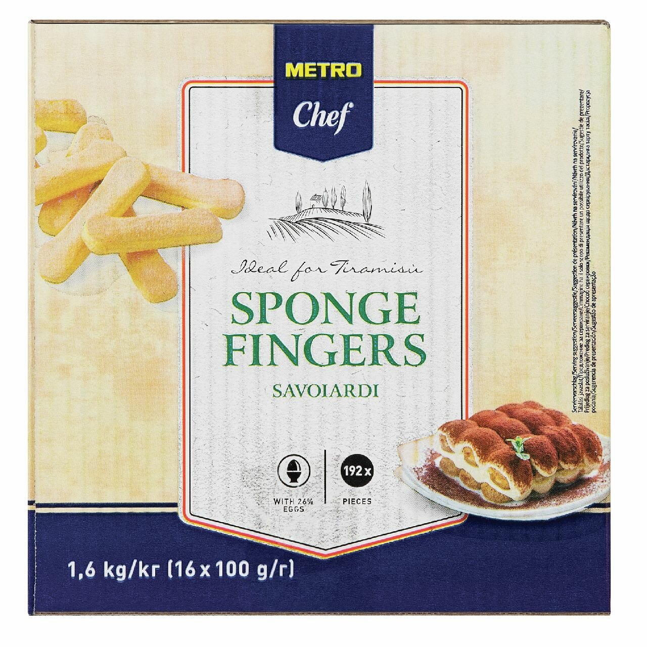 METRO Chef Печенье Савоярди, 1.6кг