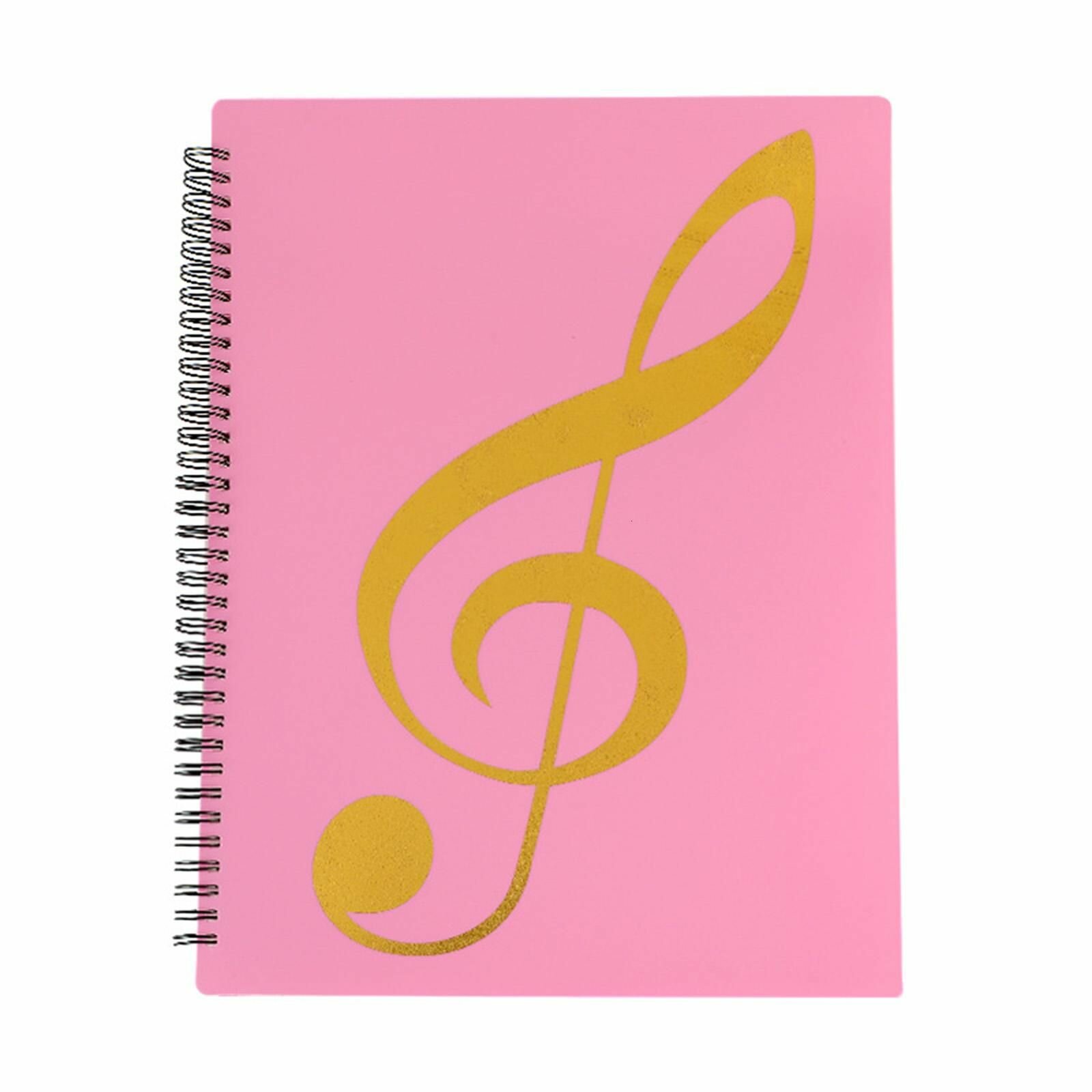 Папка для нот A4 спиральная, Светло - розовый
