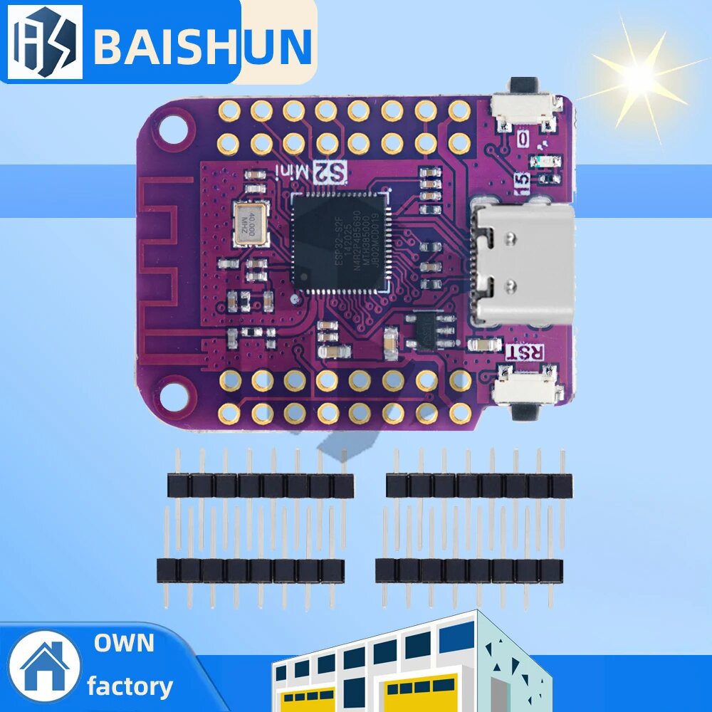Модуль ESP32-S2 Mini IoT baishundianzi