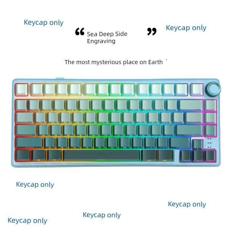 Оригинальные кейкапы PBT для механических клавиатур RKS75/R75PRO/R98/H81/H87/S98 и других, только кейкапы R75