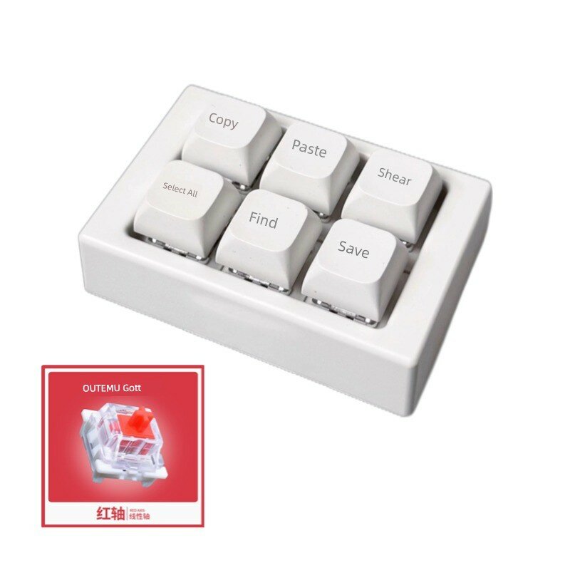 Быстрая клавиатура с 6 клавишами для копирования и вставки, настройка пароля одной кнопкой, сочетания клавиш,
