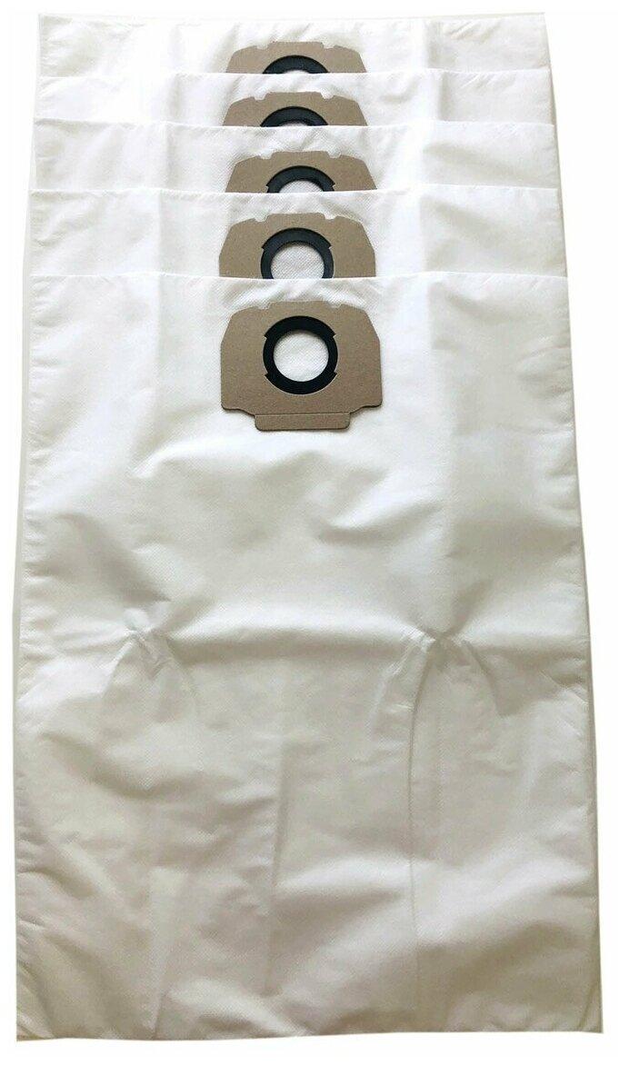 Комплект мешков-пылесборников ROCKSTAR professional для пылесосов Karcher WD 4, WD 5, WD 6, MV 4, MV 5, MV 6 и др, 5 шт