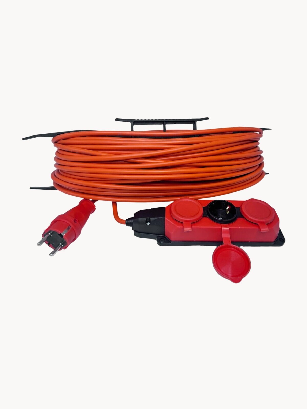 Удлинитель силовой на рамке ПВС 2x1.5 с 3 (тремя ) гнездами- 20м