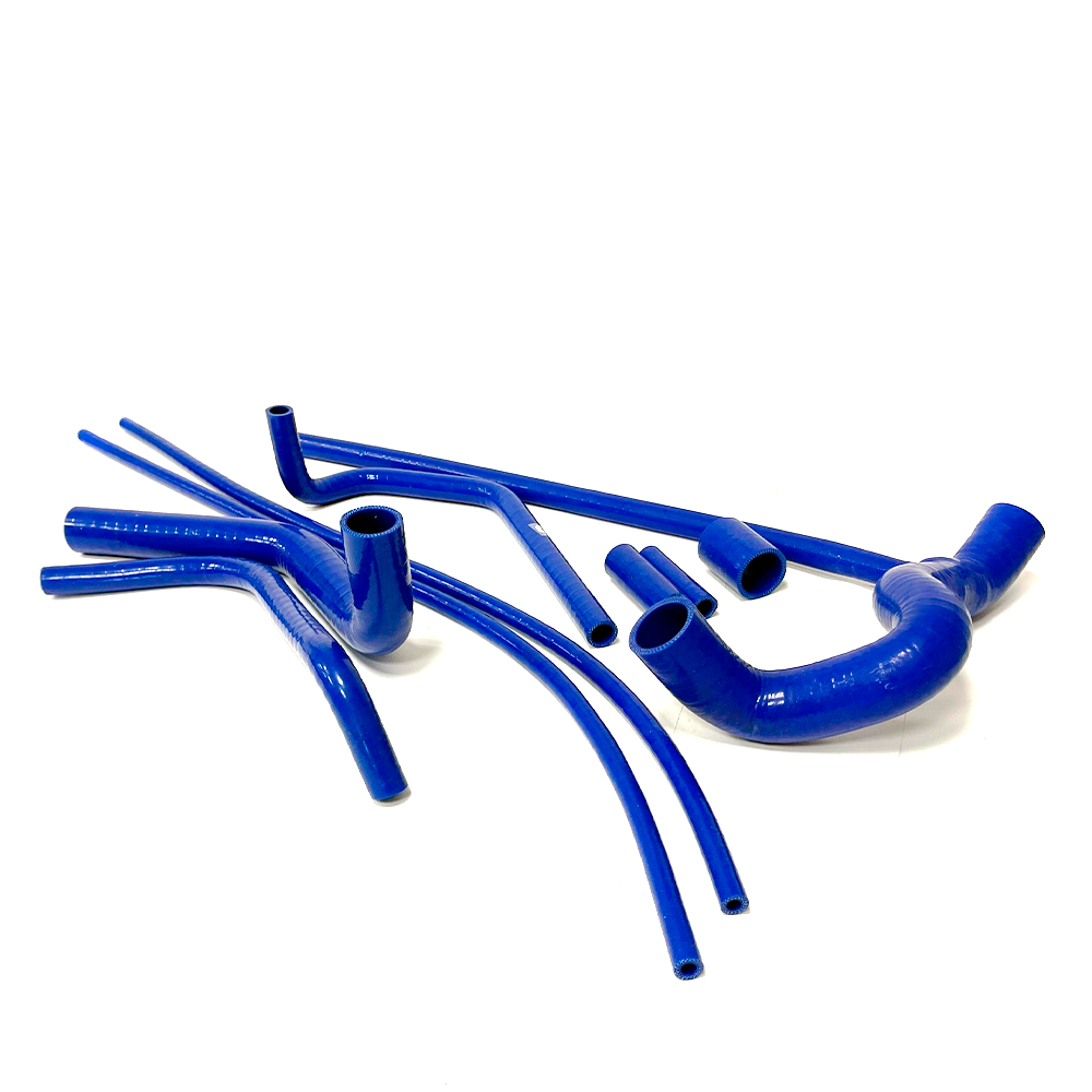 Патрубки силиконовые УАЗ 3163 Патриот, Пикап, Профи 2019 двигатель ЗМЗ PRO с климат-контролем (к-т 8 шт.) синие полный "Autogur73"