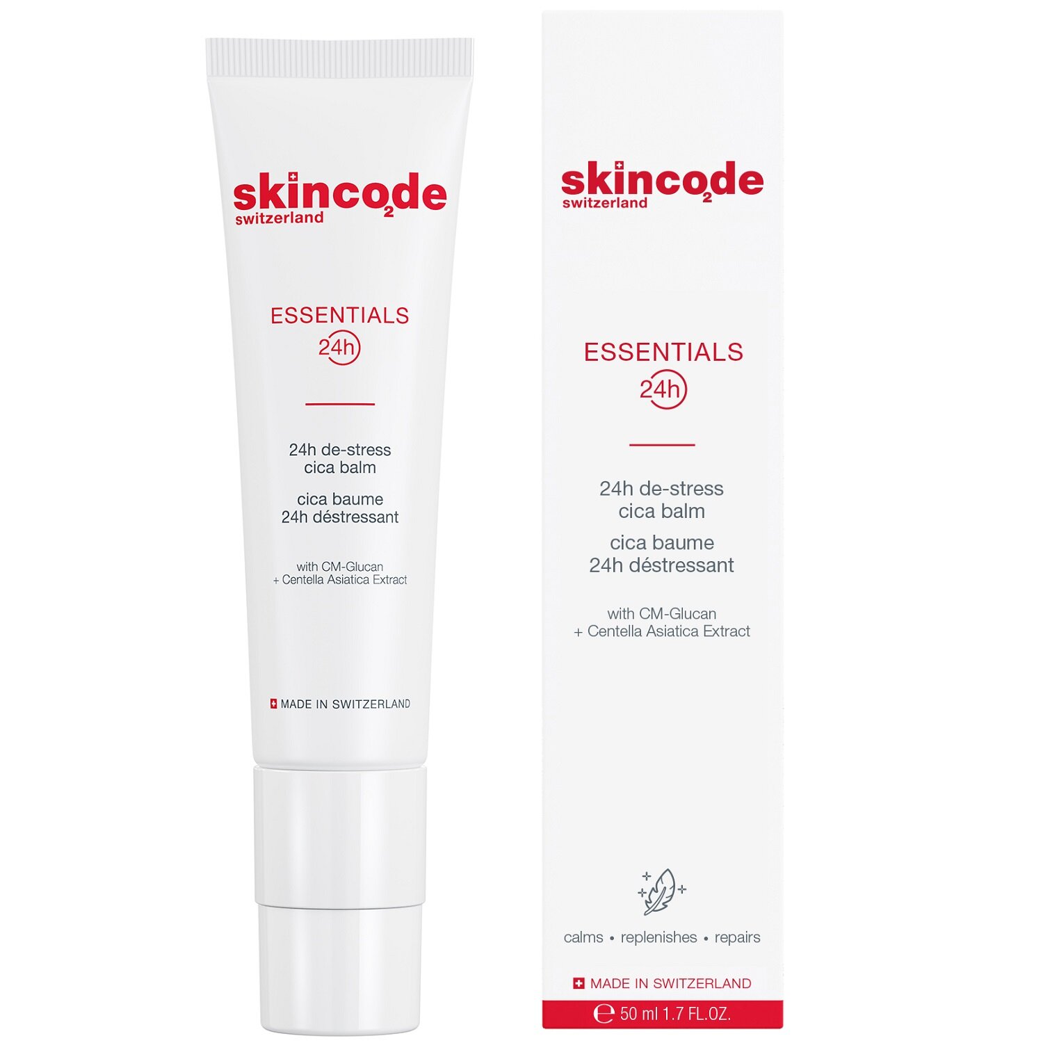 SKINCODE Успокаивающий CICA бальзам 24-часового действия, 50 мл