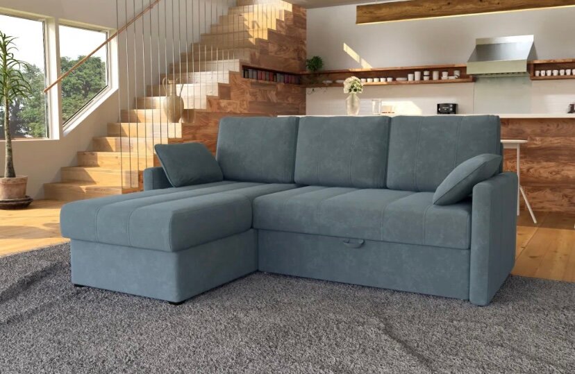 Диван угловой DiHall "Римини", раскладной, с ящиком для белья