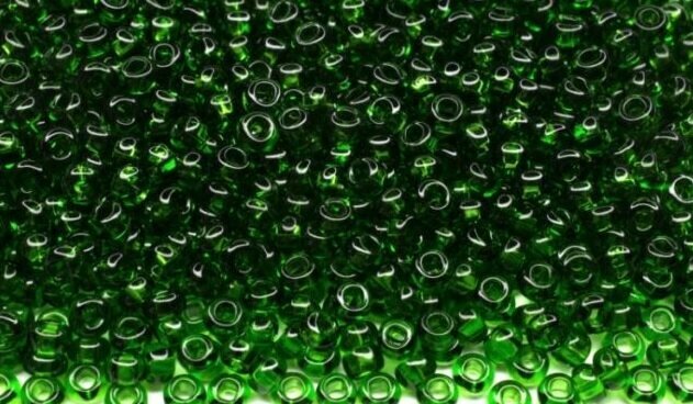 Бисер Gamma Чехия B110 ( 50120 )темно-зеленый 10/0, 5 гр,1 шт.